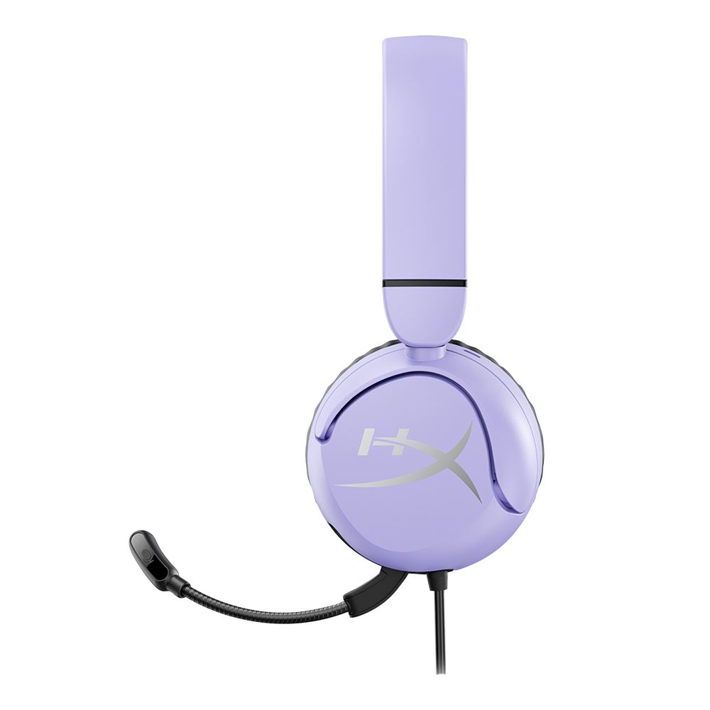 HyperX Cloud Mini Wired Headset - Lavender; 85dB Limit; Lightweight; Flip-to-Mute Mic; 3.5 Aux ...
