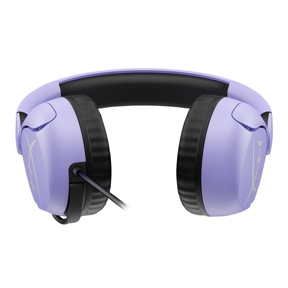 HyperX Cloud Mini Wired Headset - Lavender; 85dB Limit; Lightweight; Flip-to-Mute Mic; 3.5 Aux ...