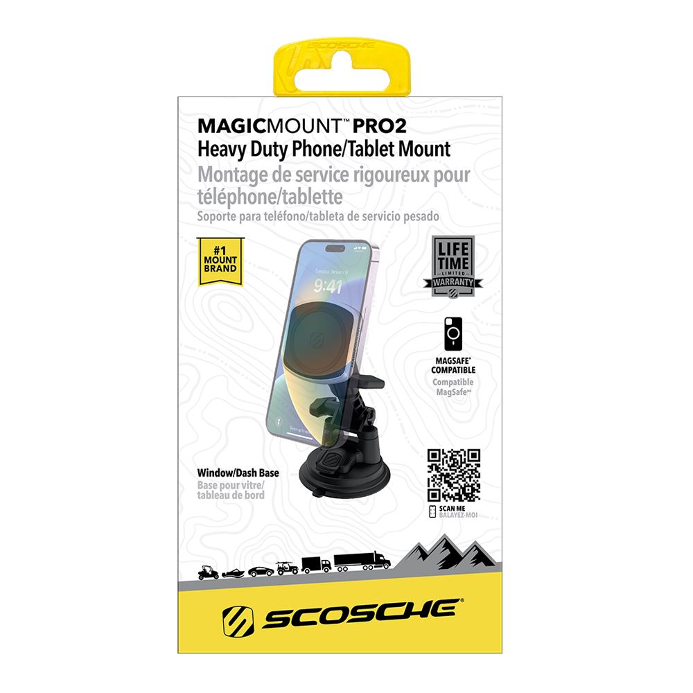 Scosche Industries MagicMount Pro2 Heavy Duty Suction Cup Mount ...