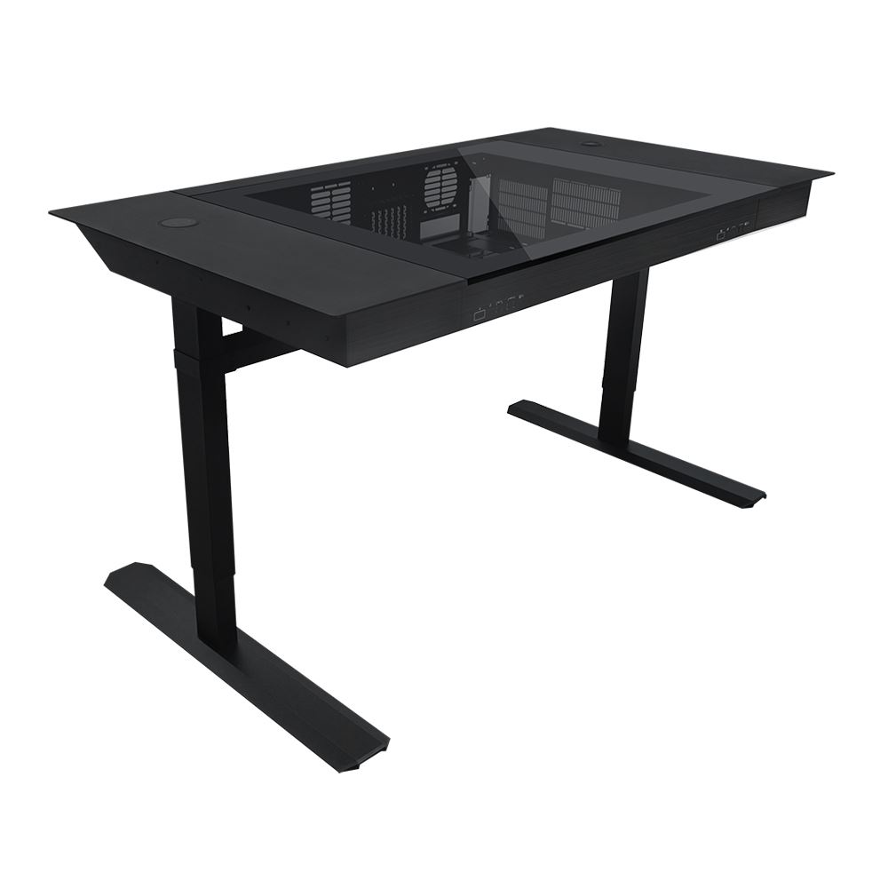 Lian Li DK-07X Dual Chamber eATX Tempered Glass Computer Desk Case ...