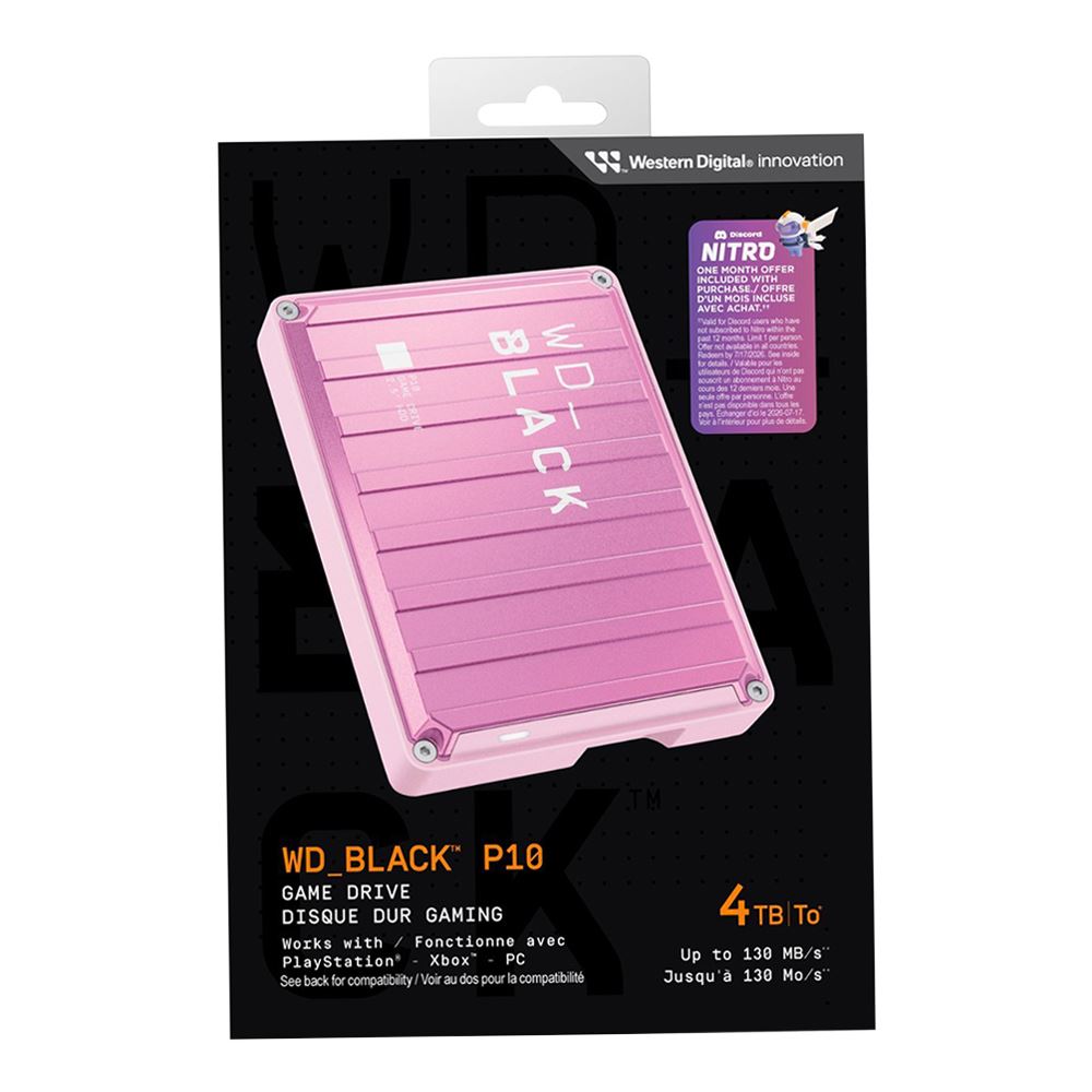 WD Black P10 4TB USB 3.2 (Gen 1 Type-A) Portable External Hard Drive ...