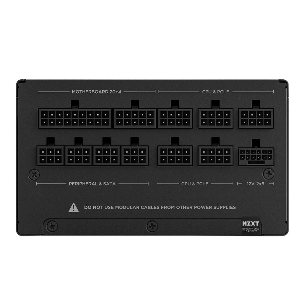 NZXT C1200 1200 Watt 80 Plus Gold ATX Fully Modular Power Supply - ATX ...