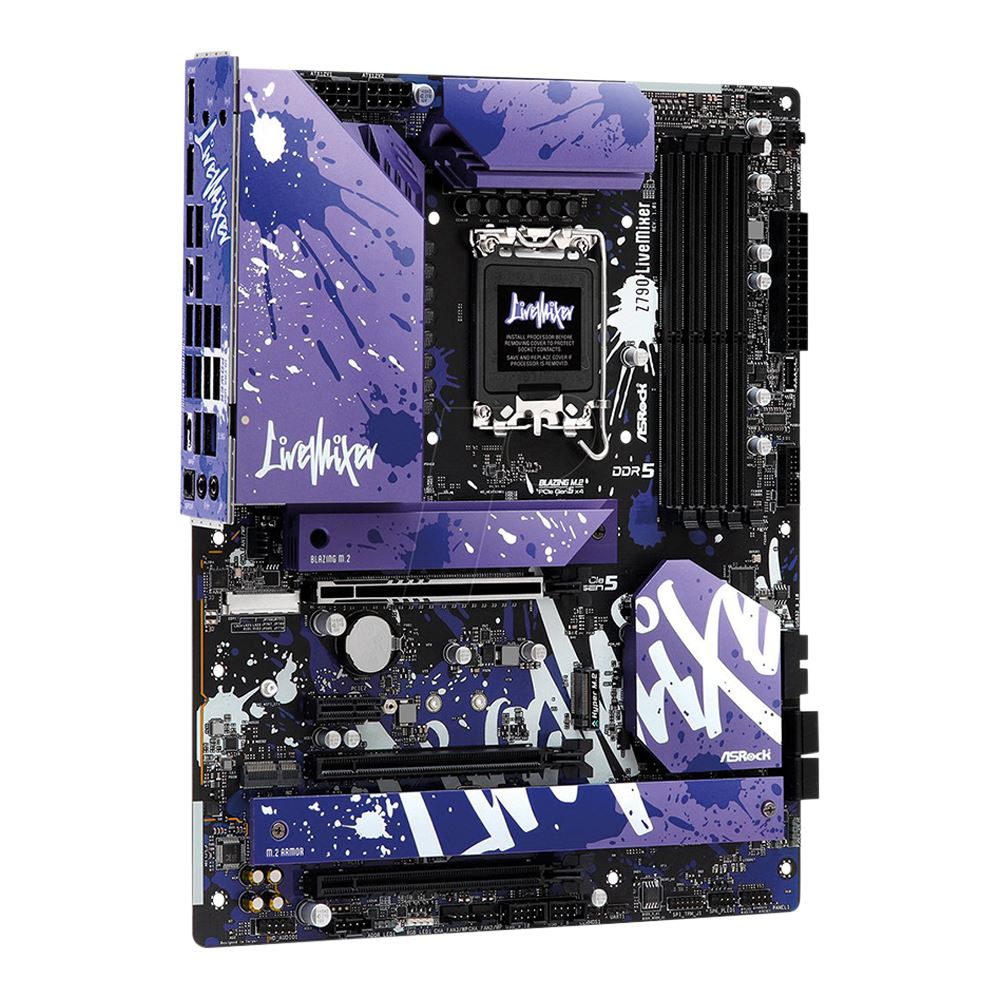 ASRock Z790 LiveMixer Purple Intel LGA 1700 ATX Motherboard - Micro Center