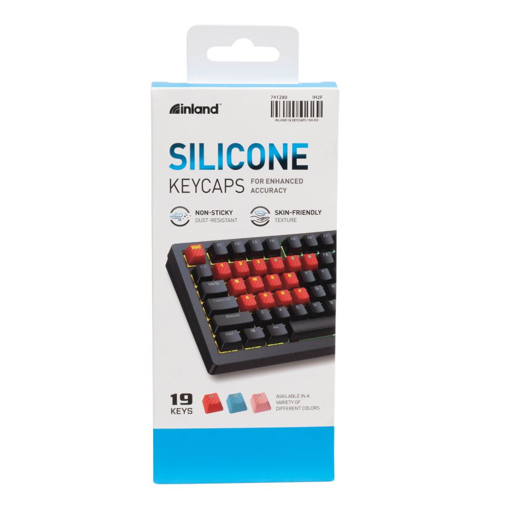 Inland Silicone Keycaps - Red (19 Pack) - Micro Center