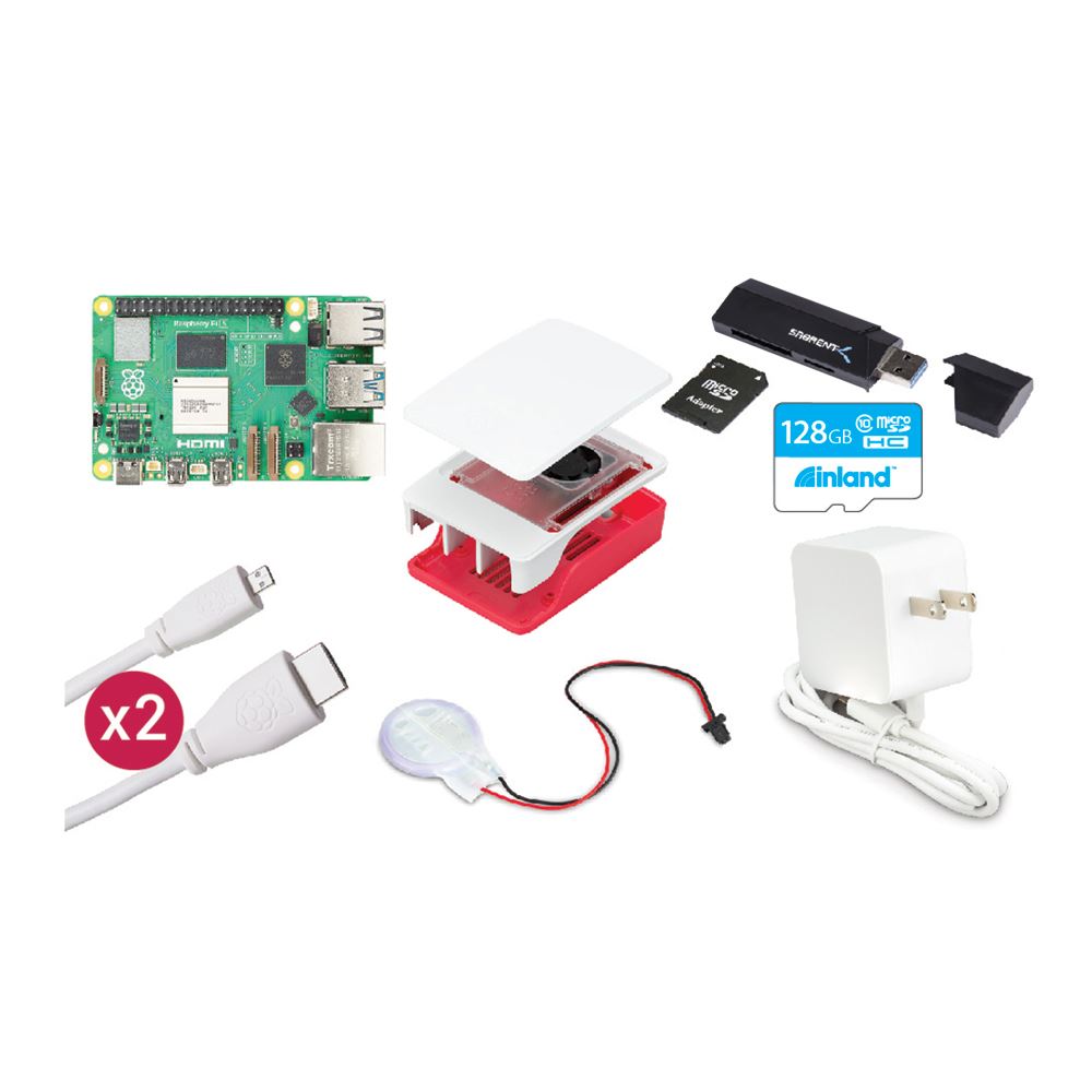 Raspberry Pi 5 4GB Starter Kit - With Official Accessories - Micro Center