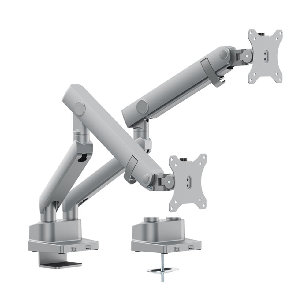 Inland Dual Screen Slim Heavy-Duty Mechanical Spring Monitor Arm ...