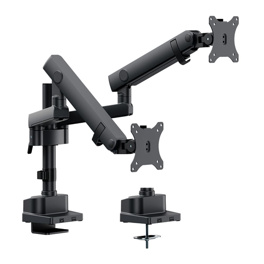 Inland Dual Screen Pole-Mounted Heavy-Duty Mechanical Spring Monitor ...