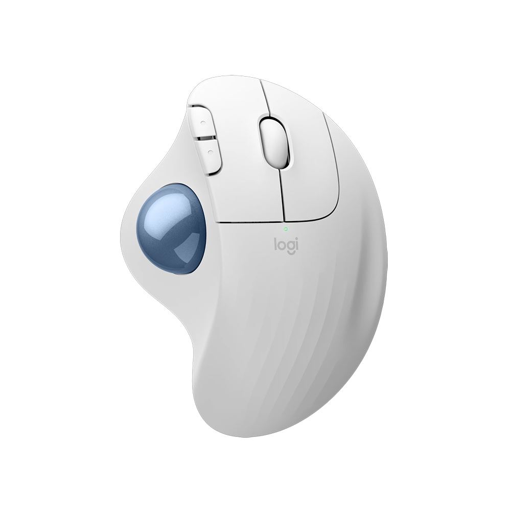Logitech ERGO M575S Wireless Trackball - White - Micro Center