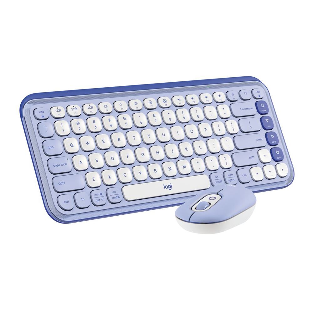 Logitech POP Keys Wireless Mechanical Keyboard With Emoji Keys - Lilac ...