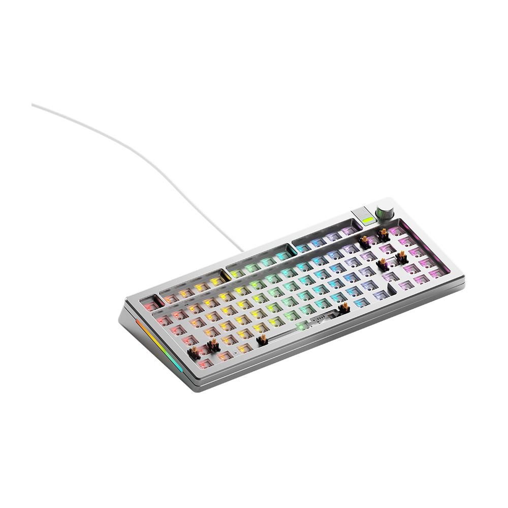 Glorious GMMK 3 PRO 75% Barebones RGB Wired Gaming Keyboard -Silver ...