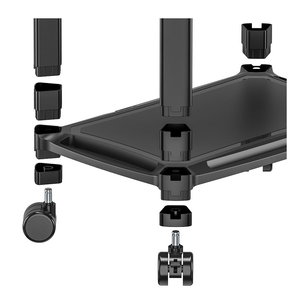 Inland 2-Tier Mobile Modular Multi-Purpose Smart Stand with Shelf ...