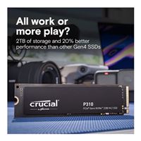 Crucial P310 2TB 232L Micron QLC NAND PCIe Gen 4 x4 NVMe M.2 Crucial P310 2TB 232L Micron QLC NAND PCIe Gen 4 x4 NVMe M.2