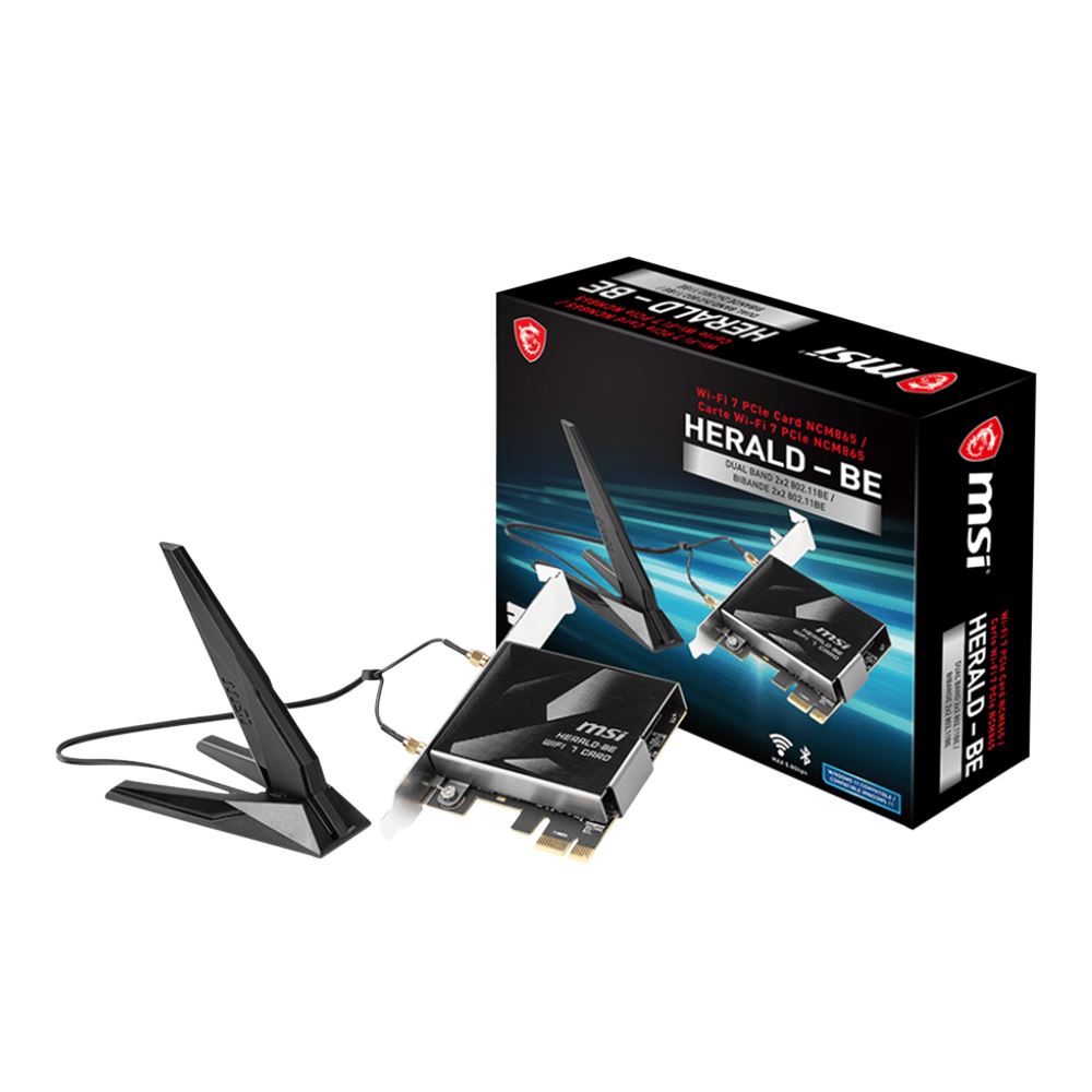 MSI Herald-BE WI-FI 7 MAX WiFI Adapter - Micro Center