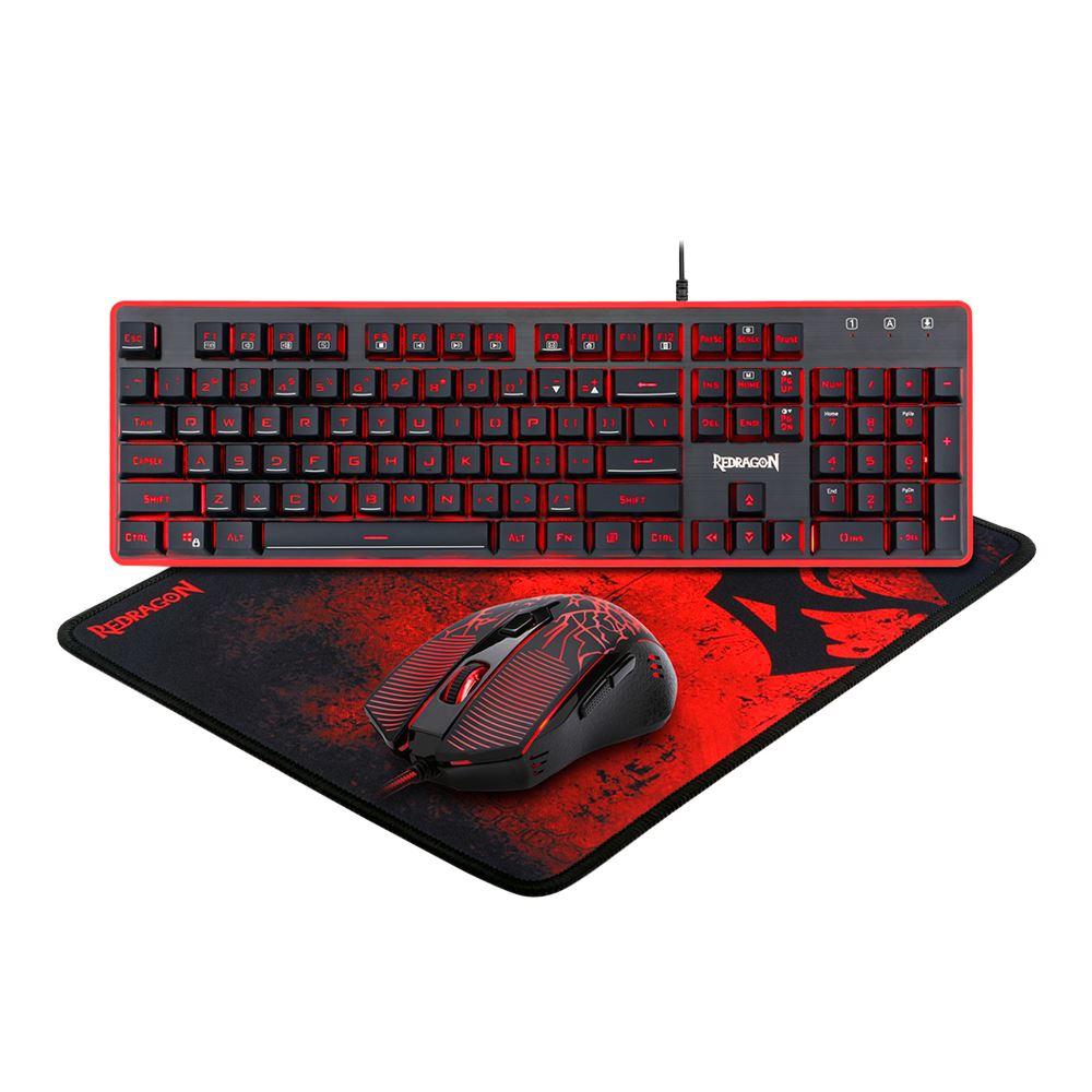 Redragon S107 Gaming Keyboard and Mouse Combo w / Mousepad - Micro Center