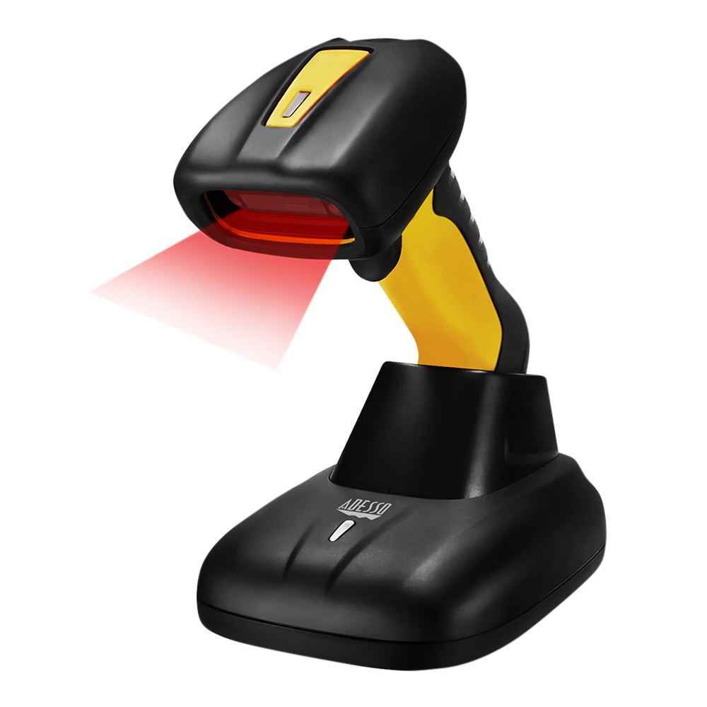 Adesso NuScan 4100B Bluetooth Antimicrobial Waterproof CCD Barcode Scanner - Micro Center