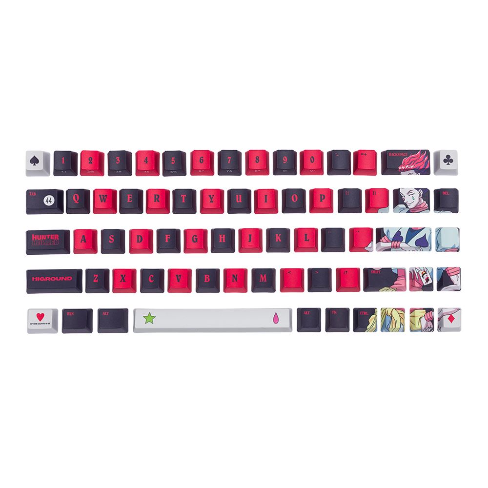 HIGROUND Hunter x Hunter Hisoka Keycaps - 68 Pack - Micro Center