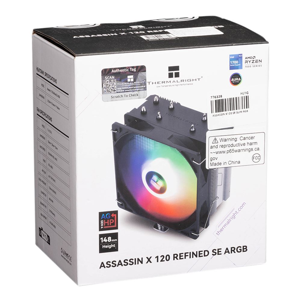 Thermalright Assassin X120 Refined SE ARGB CPU Air Cooler - Micro Center