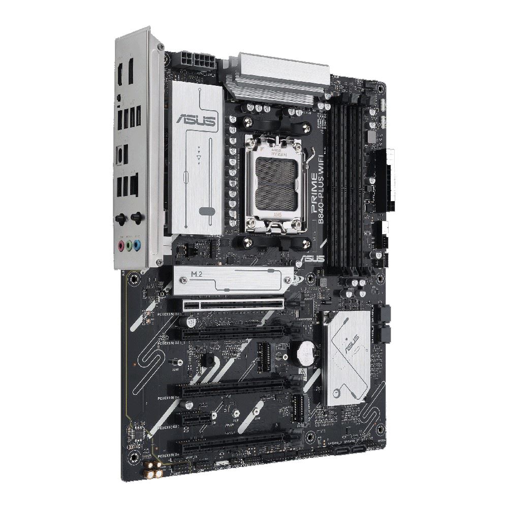 ASUS B840-PLUS PRIME Wifi AMD AM5 ATX Motherboard - Micro Center