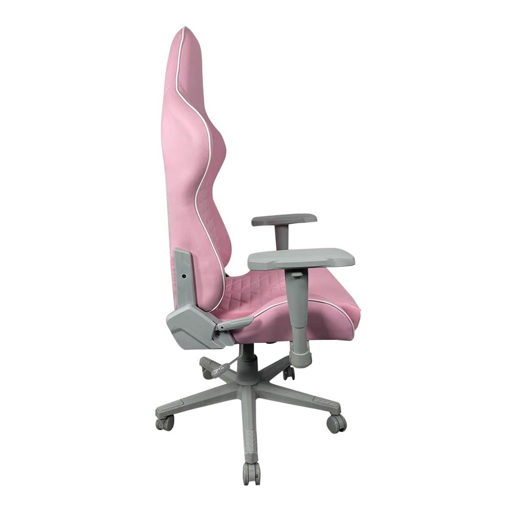 Inland MACH 2 Gaming Chair - Pink/White - Micro Center