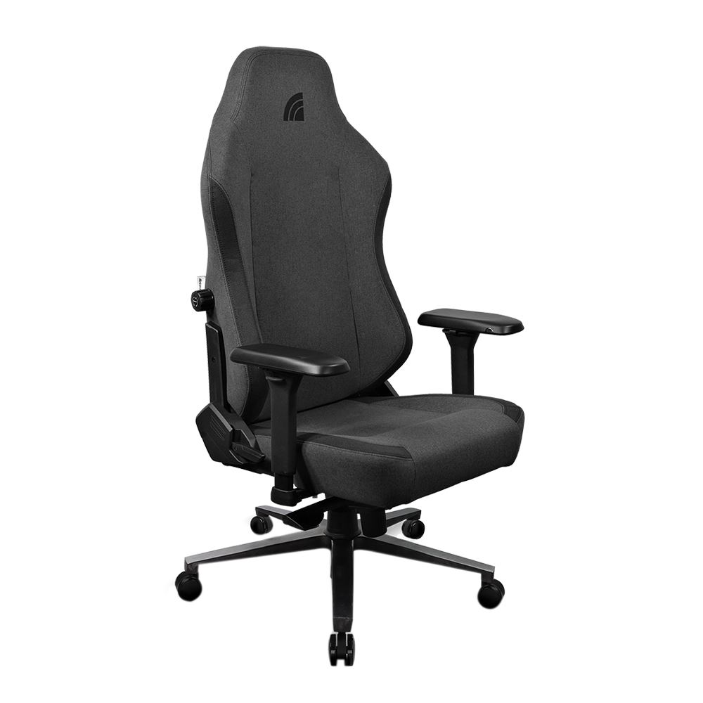 Inland Ninja Gaming Chair with Adjustable Lumbar - Black/Gray - Micro ...