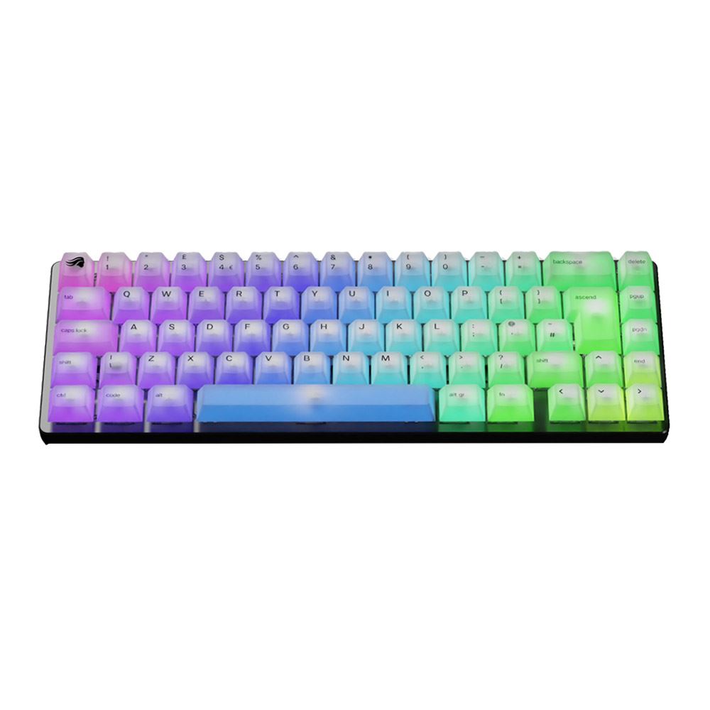 Glorious Polychroma V2 RGB Keycaps - Clear Shine - Micro Center