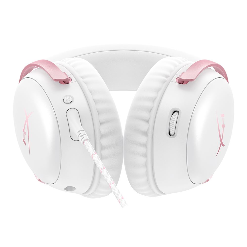 HyperX Cloud III Wired Gaming Headset - White/Pink - Micro Center