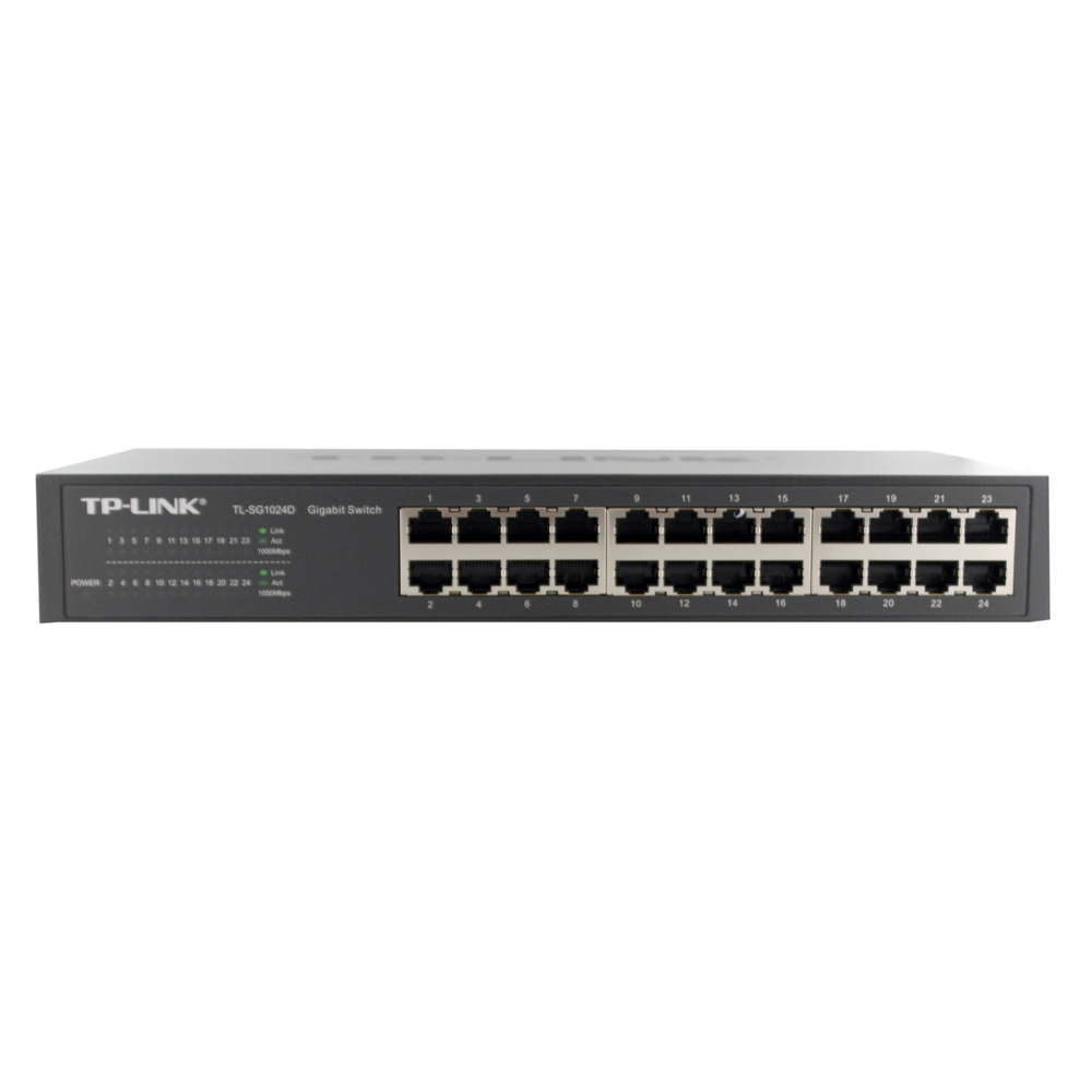 TP-LINK TL-SG1024D 24-Port 10/100/1000Mbps Gigabit Switch - Micro Center