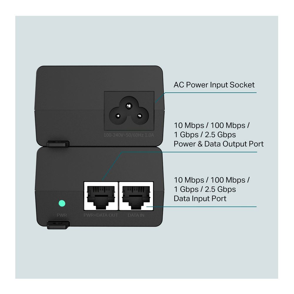 TP-LINK TL-POE260S 2.5G PoE+ Injector - Micro Center