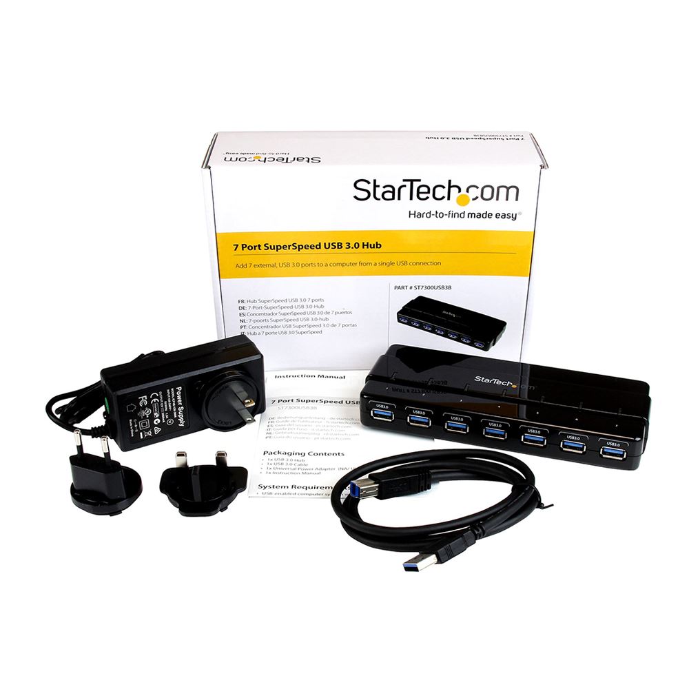 StarTech 7-Port SuperSpeed USB 3.0 Hub - Micro Center