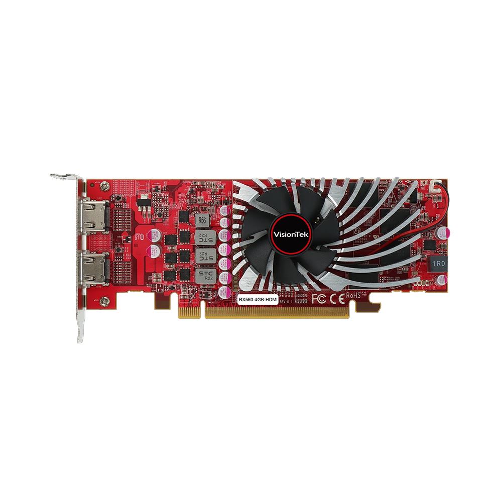 Visiontek AMD Radeon RX 560 2M SFF Single Fan 4GB GDDR5 PCIe 3.0 ...