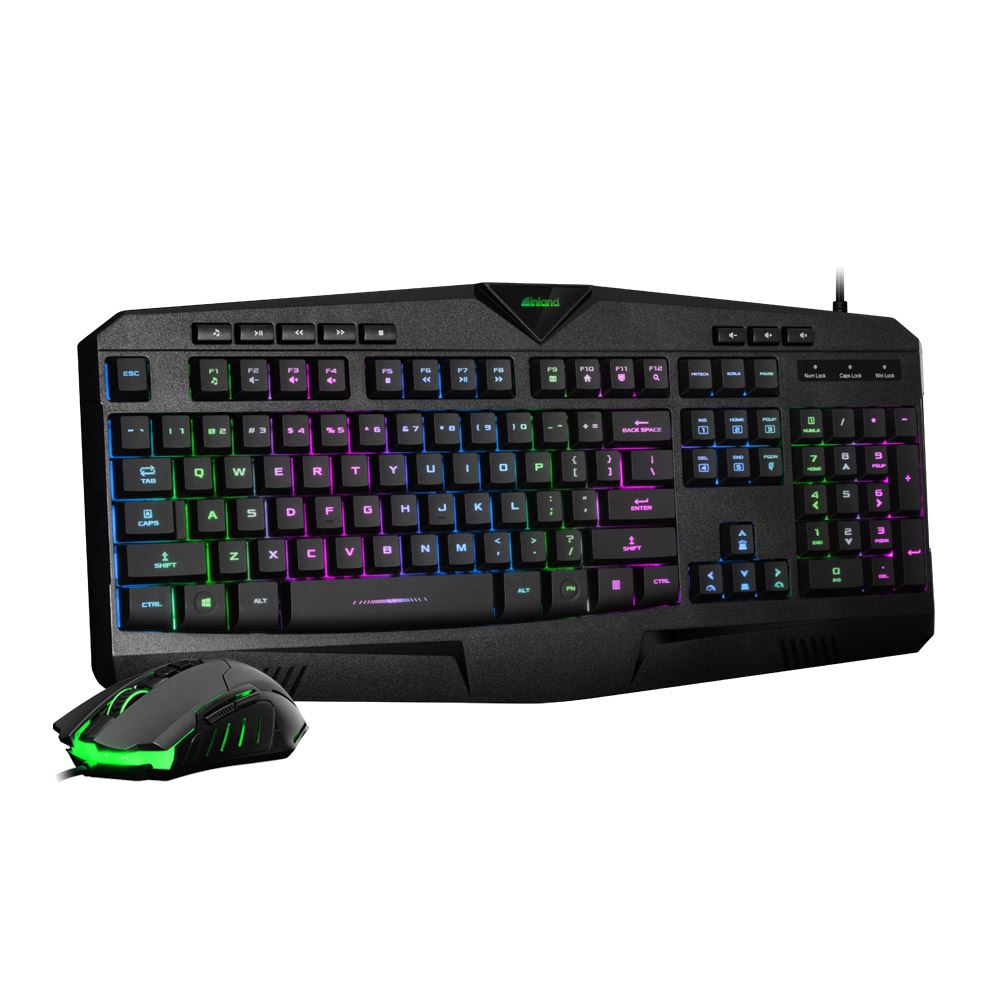 Inland KC01Gaming Keyboard and Mouse Set - Micro Center